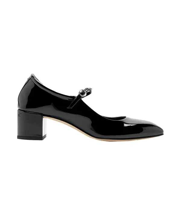 AeydĒ Aline Patent Leather Mary Jane Pumps - Black
