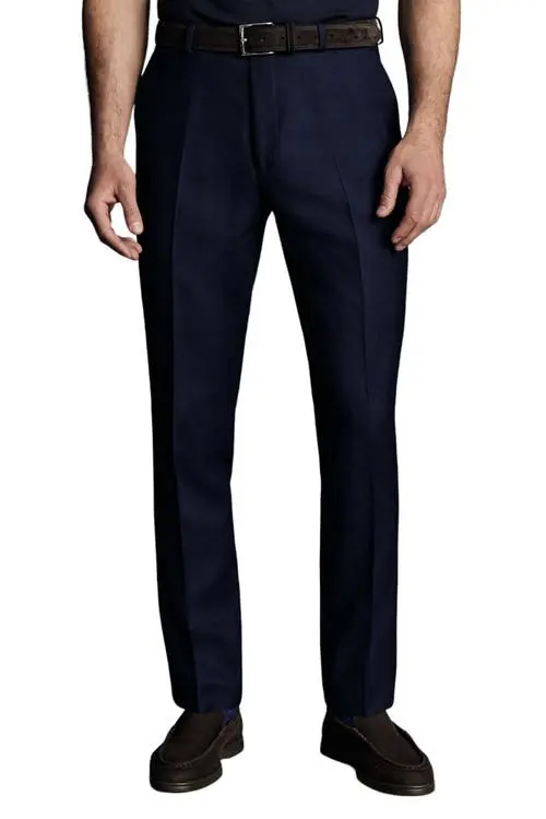 CHARLES TYRWHITT Slim Fit Natural Stretch Birdseye Suit Trouser