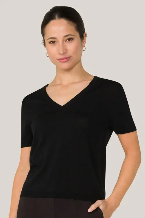 Alala Vida Knit Tee - Black