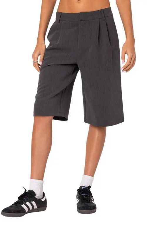 EDIKTED Aelia Bermuda Shorts - Dark-gray