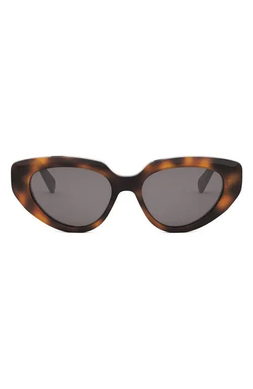 Celine Bold 3 Dots Cat Eye Sunglasses - Blonde Havana/smoke