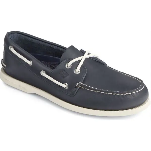 Sperry Authentic Original Boat Shoe - Navy Leather Smooth