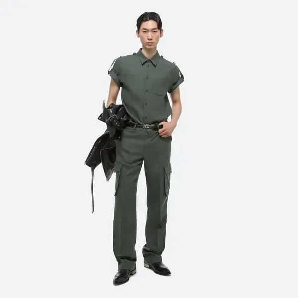 Helmut Lang Linen Epaulet Shirt