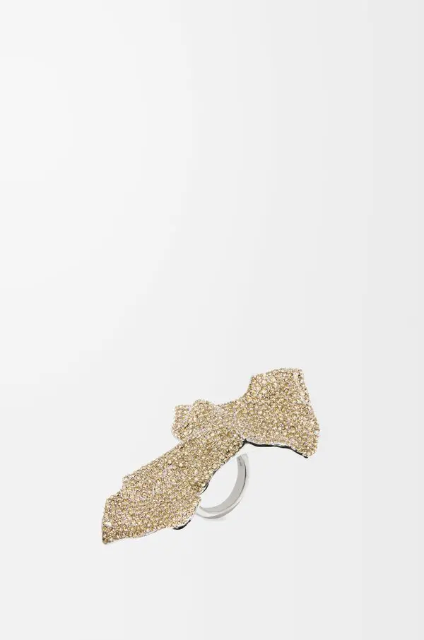 Loewe Glitter Fragment Ring - Silver/golden Yellow