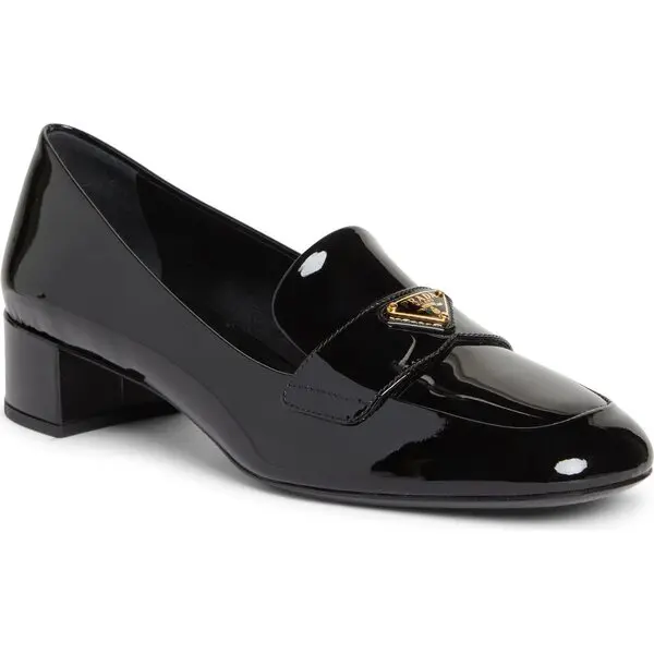 Prada Triangle Logo Loafer Pump