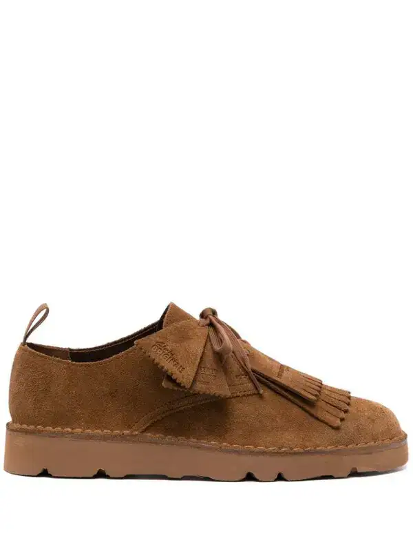 Clarks X Engineered Garments Desert Khan Shoes In Brown - 30% Off
