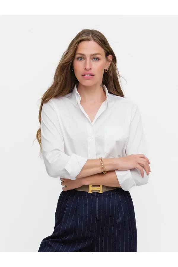 SARAH ALEXANDRA Weekend Pique Shirt - Red
