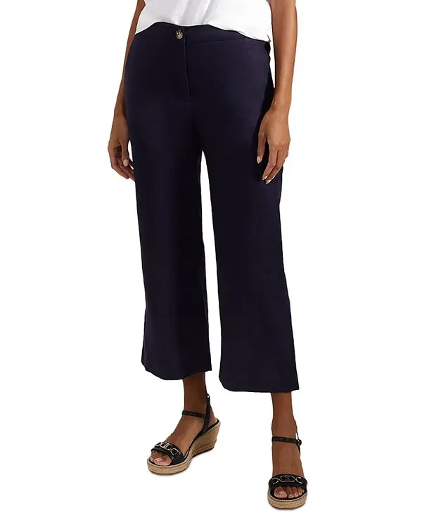 HOBBS LONDON Lillie Linen Kick Flare Leg Pants