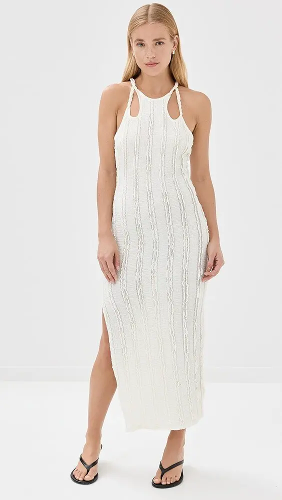 giambattista valli knit dresses Giambattista Valli // Black & White Metallic Knit Dress – VSP Consignment