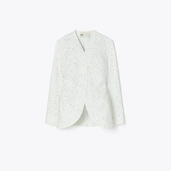 Tory Burch Printed Poplin Jacket