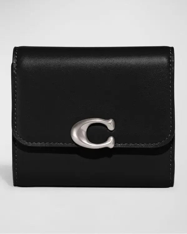 Coach Bandit Trifold Calf Leather Wallet - Black | Editorialist