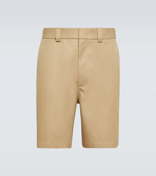 Gucci Cotton Twill Shorts - Brown