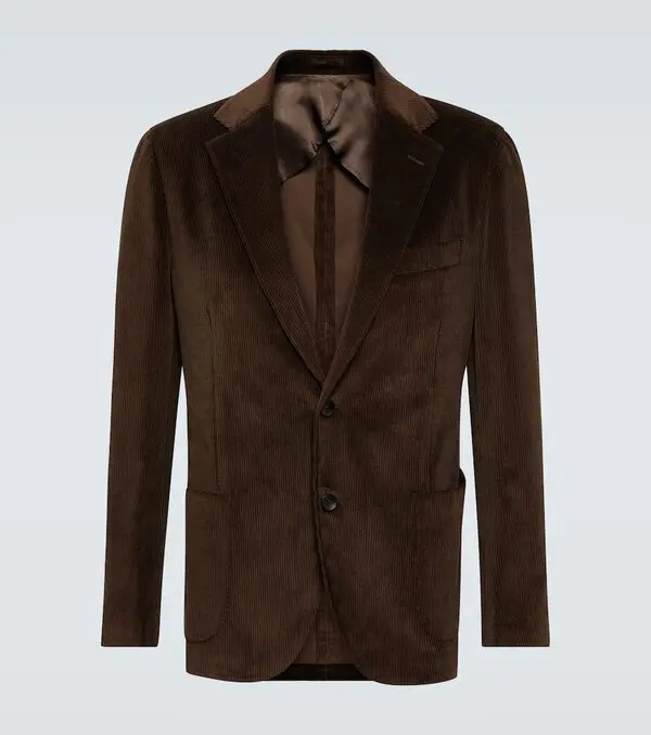 LARDINI Corduroy Blazer - Brown