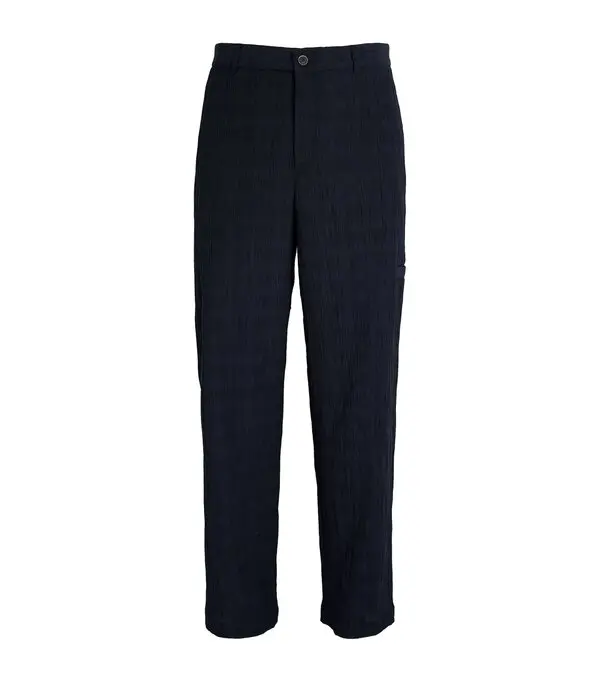 Emporio Armani Textured Tailored Trousers