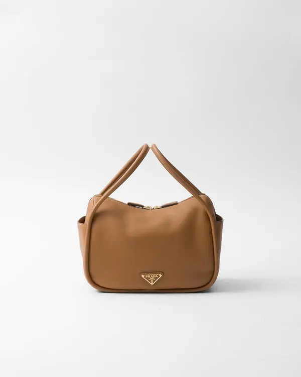 Prada Darling Leather Handbag - Caramel