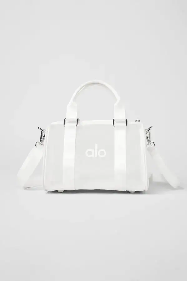 Alo Yoga Mini Sheer Duffle Bag - White | Editorialist