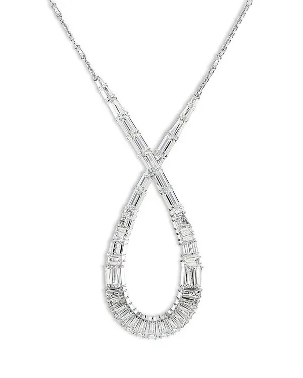 SWAROVSKI Hyperbola Infinity Pendant Necklace - Silver