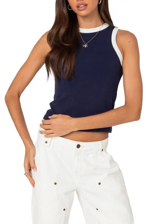 EDIKTED Tammy Contrast Crop Tank
