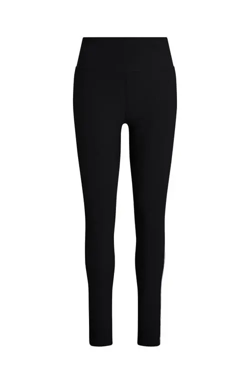 ELECTRIC YOGA Color Block Rib Legging - Black/white