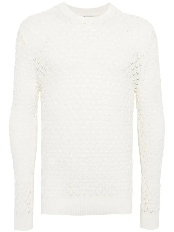 Eleventy Open-knit Cotton Jumper