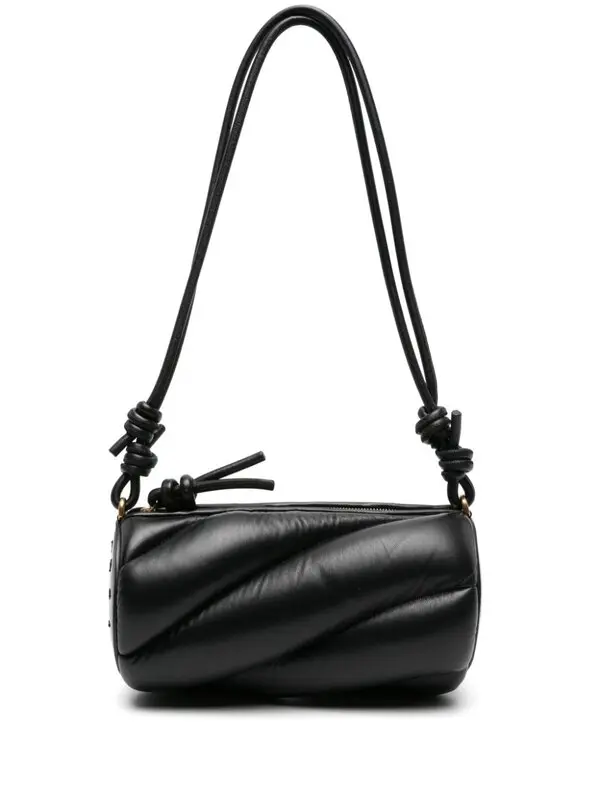 Fiorucci Mella Leather Shoulder Bag - Black