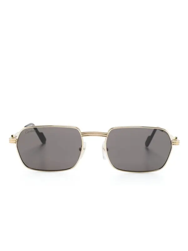 CARTIER Rectangle-frame Sunglasses