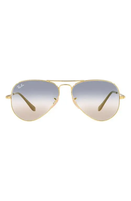Ray-ban Aviator Metal Ii 62mm Gradient Oversize Sunglasses