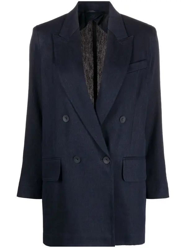 Max Mara Faux Double-breasted Blazer - Blue