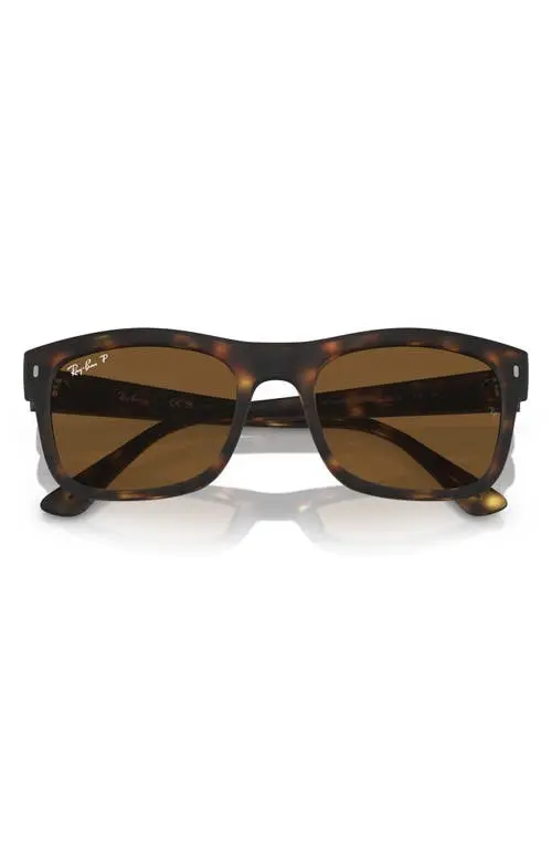 Ray-ban 56mm Polarized Square Sunglasses