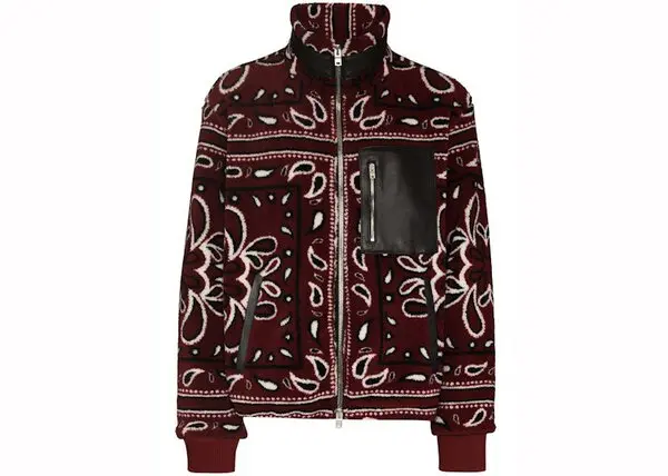 Amiri Bandana Fleece Jacket