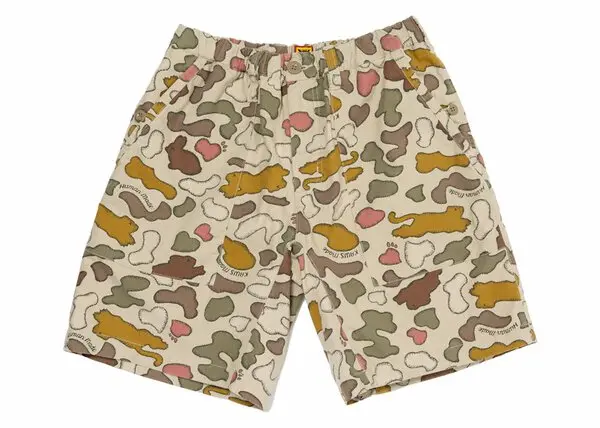 HUMAN MADE X Kaws Made Camo Shorts - Brown