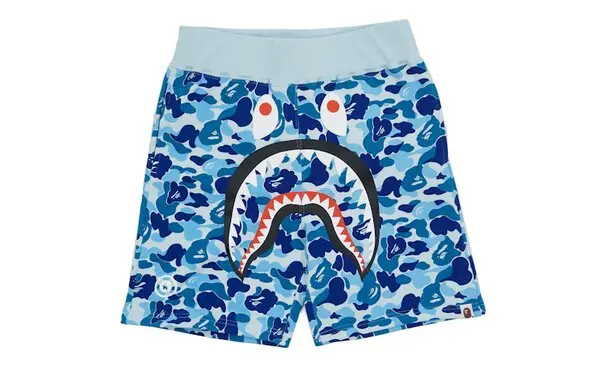 BAPE Abc Camo Wgm Print Shark Sweatshorts