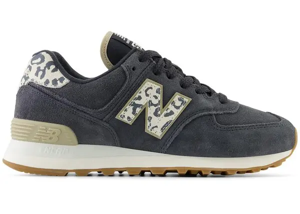 NEW BALANCE 574 Leopard Gum Sneakers - Phantom/sea Salt