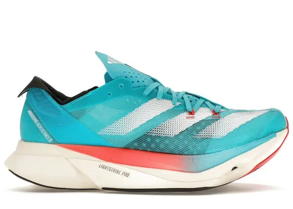 Adidas Adizero Adios Pro 3 Sneakers - Lucid Cyan/cloud White/bright Red