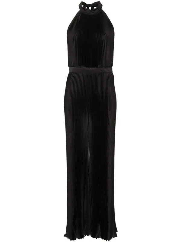L'IDEE Cinema Plissé Jumpsuit - Black