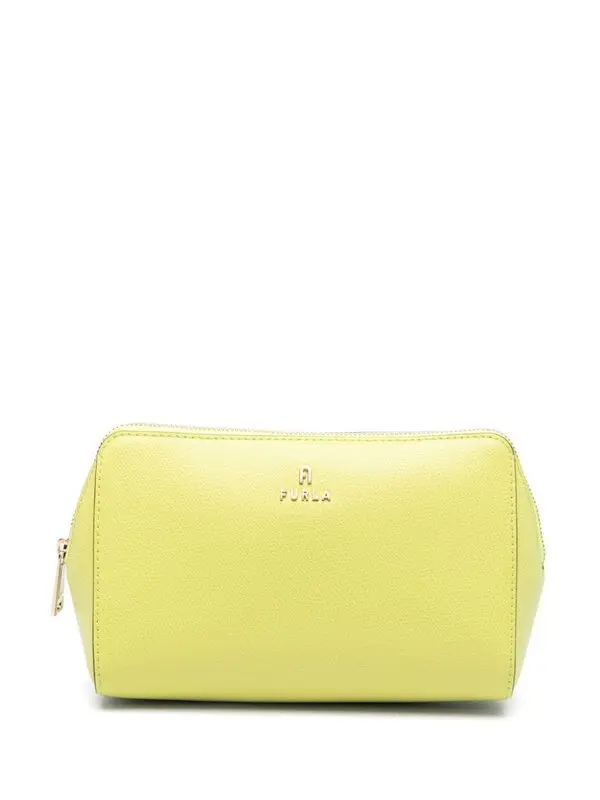 Furla Camelia L Leather Makeup Bag - Yellow