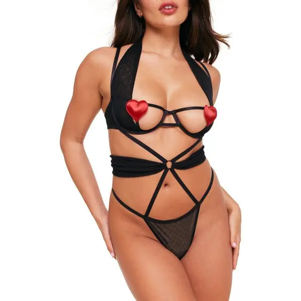 ADORE ME Coco Playsuit Lingerie - Black