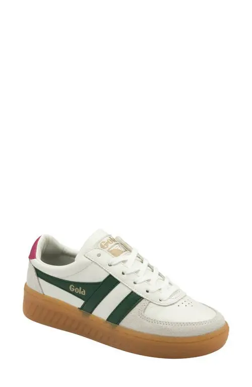Gola Grandslam Elite Sneaker - White/evergreen/fuchsia/gum