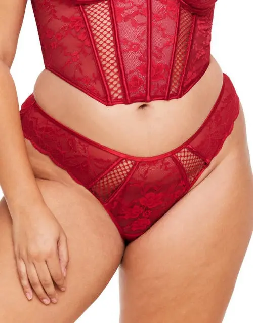 ADORE ME Dominika Cheeky Panties - Dark Red