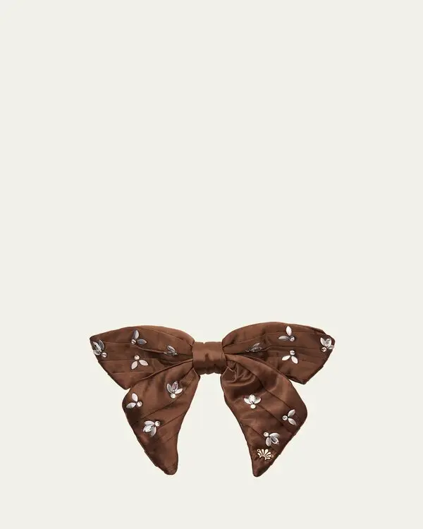 Lele Sadoughi Honeybee Embellished Bow Barrette