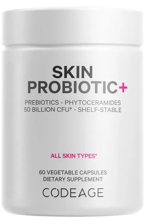 CODEAGE Skin Probiotics 50 Billion Cfu + Prebiotics Supplement