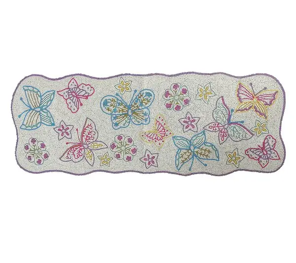 TEMP-TATIONS Seasonal 36 X 13 Beaded Tablerunner