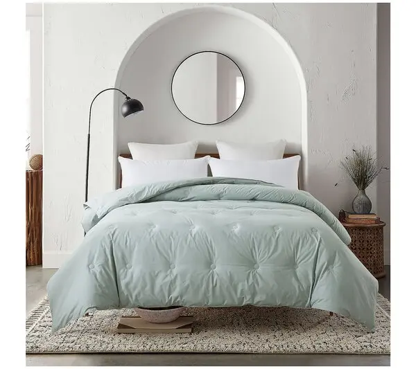 ROYAL VELVET Tufted Down Alternative Comforter- Gray F/qn