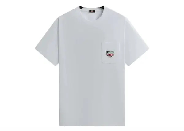 Kith X Tag Heuer Formula 1 Badge Pocket Tee Shirt - White