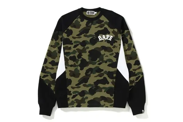BAPE 1st Camo Block Crewneck Sweatshirt