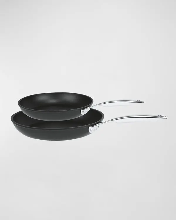 CRISTEL Castel Pro Ultralu 2-piece Non-stick Frying Pan Set - Black