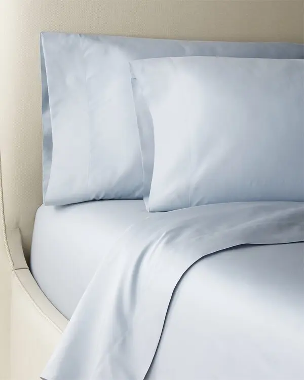CHARISMA 400-thread Count Pillowcases Set Of 2, Standard - Celestial Blue