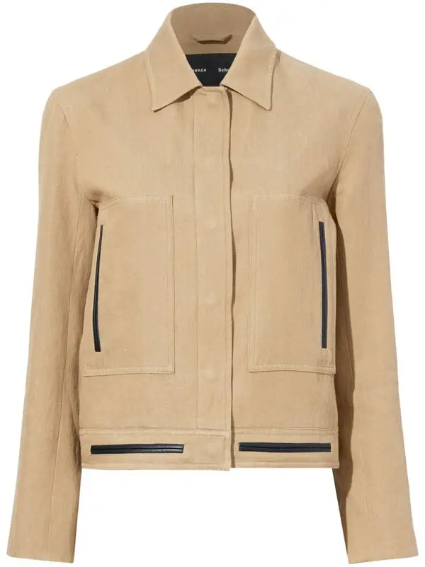 Proenza Schouler Cotton-linen Blend Jacket