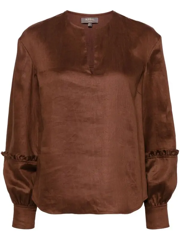 N.peal Sienna Linen Blouse