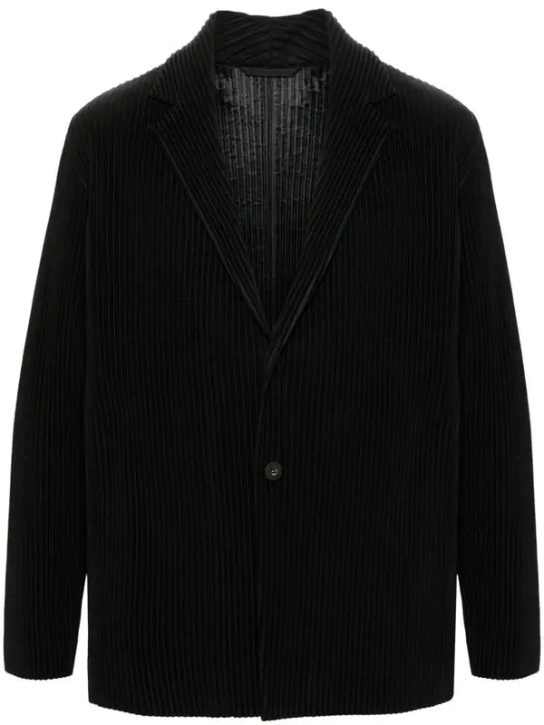 Issey Miyake Basics Plissé Blazer - Black